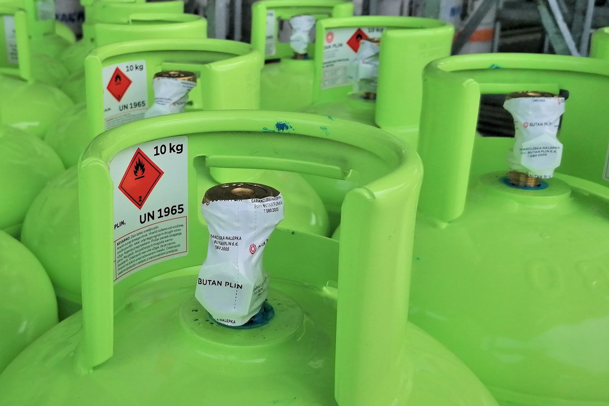 Zelena jeklenka | Butan plin